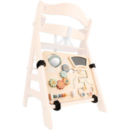 Motorikbrett hauck "Highchair Play Board", beige (natural), Motorikspielzeug, BabyB:36cm T:44cm, Holz, Motorikbrett, f&uuml;r Hochst&uuml;hle Alpha+, Beta+, Arketa, B:36cm T:44cm
