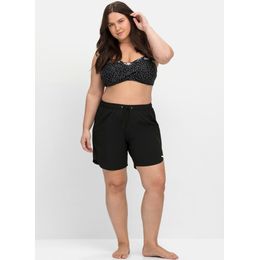 Bikini-Hose sheego, Damen, Gr. 54, Normalgr&ouml;&szlig;en, schwarz, Elasthan, Polyamid, Badehosen Bikini-Hose