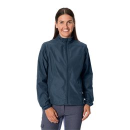 Fahrradjacke Vaude "DUNDEE", Damen, Gr. 38, blau (marine), Web, Obermaterial: 100% Polyester. Netzfutter: 100% Polyester, regular fit taillenbedeckt, Rundhals, abnehmbar elastischer Bund, Jacken Fahrradjacke, f&uuml;r Radsport und Outdooraktivit&auml;ten, atmungsaktiv, pflegeleicht