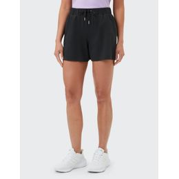 Funktionsshorts Venice Beach "TILLY", Damen, Gr. M (40), N-Gr, schwarz, Stoff, Obermaterial: 75% Polyester, 25% Elasthan, unifarben, Hosen Funktionsshorts