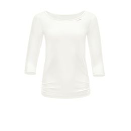 3/4-Arm-Shirt WINSHAPE "AET139LS", Damen, Gr. XL, cream, 85% Polyester, 15% Elasthan, R&uuml;ckenausschnitt, Shirts 3/4-Arm-Shirt, Functional Light and Soft