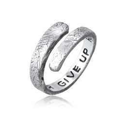 Silberring HAZE & GLORY "Ring Wickeldesign 925 Sterling Silber - Never Give Up Ring" Gr. 62, silber, Fingerringe, Herren, 62, Silber 925 (Sterlingsilber), Silberring
