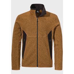 Sch&ouml;ffel Fleecejacke SCH&Ouml;FFEL "Hiking CIRC Fleece Jk Style Yew MNS", Herren, Gr. 50, braun (4745, braun), Oberstoff: 100% Polyester; Futter: 100% Polyester; Oberstoff Besatz: 100% Polyester, regular fit, Jacken Fleecejacke