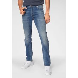 Jack & Jones Slim-fit-Jeans JACK & JONES "JJITIM mit Waschung und praktischen Taschen", Herren, Gr. 32, L&auml;nge 36, blau (light, blau), Denim/Jeans, Obermaterial: 85% Baumwolle, 13% Polyester, 2% Elasthan, slim fit, Jeans Slim-fit-Jeans, Abriebeffekte, modisch, slim fit, Denim