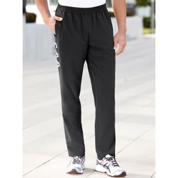 Homewearpants CLASSIC, Damen, Gr. 56, Normalgr&ouml;&szlig;en, schwarz-wei&szlig; (schwarz, wei&szlig;), 93% Polyester, 7% Elasthan, unifarben, lang, Hosen Homewearpants