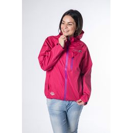 Regenjacke DEPROC Active "DURELL WOMEN", Damen, Gr. S (36/38), pink, 100% Polyester, figurbetont, mit verstellbarem Klettverschluss, Jacken Regenjacke, auch in Gro&szlig;en Gr&ouml;&szlig;en erh&auml;ltlich