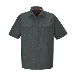 Funktionshemd Killtec "KOS 47 MN WVN SHRT", Herren, Gr. 3XL, Normalgr&ouml;&szlig;en, gr&uuml;n (dunkelgr&uuml;n), Oberstoff: 100% Polyester, Futter: 100% Polyester, Hemden Funktionshemd, Karierte Killtec Herren Funktionshemd, atmungsaktiv