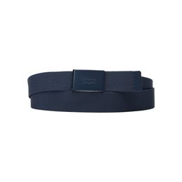 Levi's Stoffg&uuml;rtel LEVI'S "G&Uuml;RTEL MIT TONAL LOGO", Damen, blau (marine), Kunstfaser, unifarben, G&uuml;rtel Stoffg&uuml;rtel
