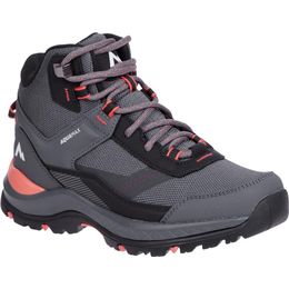 Wanderschuh McKINLEY "Kona VI MID AQX J", Jungen, Gr. 38, grau (anthrazit, rot, schwarz), Synthetik, Schuhe Wanderschuh, wasserdicht, Topseller