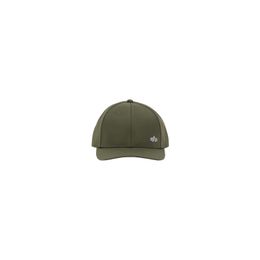 Trucker Cap Alpha Industries "Metal Label Cap", Damen, Gr. onesize, schwarz olive, Kunstfaser, Caps Trucker Cap