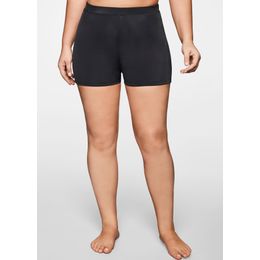 Badeshorts sheego, Damen, Gr. 46, Normalgr&ouml;&szlig;en, schwarz, Elasthan, Polyamid, Badehosen Badeshorts