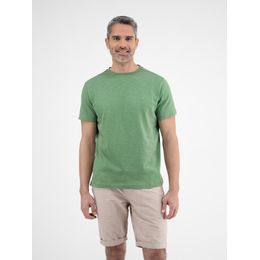 T-Shirt Lerros, Herren, Gr. S, gr&uuml;n (sage gr&uuml;n), Jersey, Obermaterial: 100% Baumwolle, unifarben, regular fit taillenbedeckt, Rundhals, Shirts T-Shirt