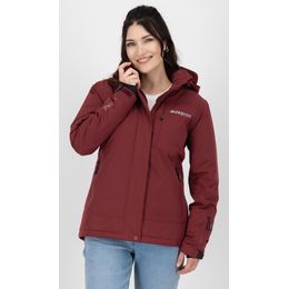 Winterjacke DEPROC Active "MONTREAL WOMEN", Damen, Gr. 46 (L), rot (wine), 96% Polyester; 4% Elasthan, Windstopperb&uuml;ndchen mit Daumenl&ouml;chern,mit Schneefang,mit verstellbarem Klettverschluss, Jacken Winterjacke, auch in Gro&szlig;en Gr&ouml;&szlig;en erh&auml;ltlich