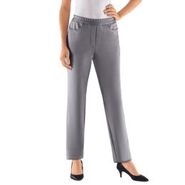 Thermohose Classic Basics, Damen, Gr. 50, Normalgr&ouml;&szlig;en, grau (silbergrau), 100% Polyester, unifarben, lang, Hosen Thermohose