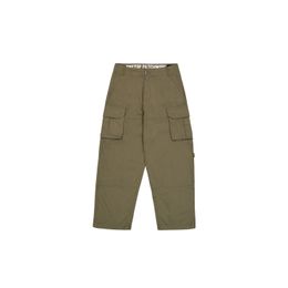 Cargohose Alpha Industries "Ripstop Patchwork Pant", Herren, Gr. 31, Normalgr&ouml;&szlig;en, gr&uuml;n (schwarz olive), Obermaterial: 100% Baumwolle, Hosen Cargohose