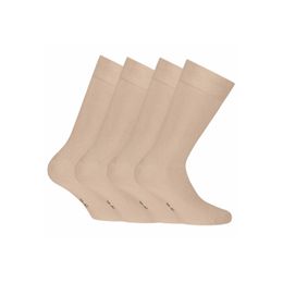 Kurzsocken Rohner Socks "Socken Bamboo 2er pack 4er Pack", Damen, Gr. 39-42, beige, Obermaterial: 80% Viskose CV. 18% Polyamid PA. 2% Elasthan EL., Socken Kurzsocken