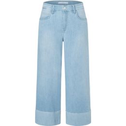 Straight-Jeans MAC "NEVADA cropped", Damen, Gr. 42, N-Gr, authentic summer bleached, Denim/Jeans, Obermaterial: 98% Baumwolle, 2% Elasthan, unifarben, straight fit 7/8-L&auml;nge, Jeans Straight-Jeans, im Five-Pocket Style