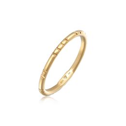 Silberring Elli "Ring Stapelring Stacking Bandring 925 Silber vergoldet" Gr. 58, gold, Fingerringe, Damen, 58, Silber 925 (Sterlingsilber), Silberring