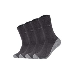 Sneakersocken Camano "Socken 4er Pack", Damen, Gr. 43-46, grau (anthrazit), Obermaterial: 80% Baumwolle CO. 17% Polyamid PA. 3% Elasthan EL., Socken Sneakersocken