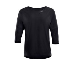 Longsleeve WINSHAPE "DT111LS", Damen, Gr. XS, schwarz, 85% Polyester, 15% Elasthan, U-Boot-Ausschnitt, Shirts Longsleeve, Functional Light and Soft