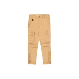 Cargohose Alpha Industries "Task Force Pant", Damen, Gr. 34, Normalgr&ouml;&szlig;en, beige (sand), Obermaterial: 98% Baumwolle, 2% Elastan, Hosen Cargohose