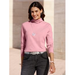 Langarmshirt Inspirationen "Shirt", Damen, Gr. 38, lila (hortensie), 95% Baumwolle, 5% Elasthan, unifarben, Shirts Langarmshirt