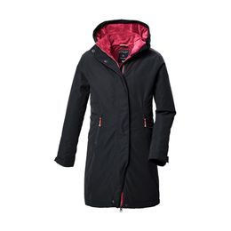 Parka Killtec "KOW 360 GRLS PRK", M&auml;dchen, Gr. 176, schwarz, Oberstoff: 88% Polyester, 12% Baumwolle, Futter: 100% Polyester, Wattierung: 100% Polyester, Jacken Parka, Wasserdichter M&auml;dchenparka mit Fleece, regulierbare Kapuze