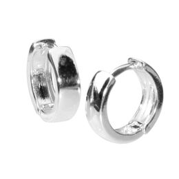 Paar Creolen OSTSEE-SCHMUCK "OSTSEE-SCHMUCK Creole Babsi 14.40 Creole Babsi 14.40", wei&szlig; (wei&szlig;, neutral), Ohrringe, Damen, 14 x 4,0mm, Silber 925 (Sterlingsilber), Paar Creolen