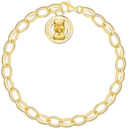 Charm-Armband Thomas Sabo "Thomas Sabo x HARIBO Schmuck: Charm-Armband" Gr. 19, gold (gelbgoldfarben), Armb&auml;nder, Damen, 19, Silber 925 (recycelt), Charm-Armband