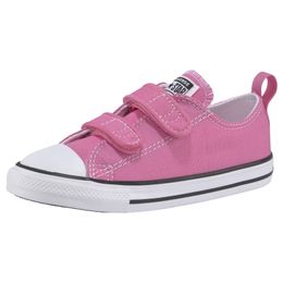 Sneaker Converse "CHUCK TAYLOR ALL STAR 2V - OX", M&auml;dchen, Gr. 23, pink, Textil, Schuhe Sneaker, mit Klettverschluss