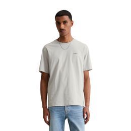 Marc O'Polo T-Shirt MARC O'POLO DENIM, Herren, Gr. S, concrete clay, Single Jersey, Obermaterial: 100% Baumwolle, Basic, regular fit, Rundhals, Shirts T-Shirt, Ein dezenter Logo-Print auf der Brust