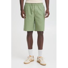 Shorts Blend "BHBAY linen Shorts PP NOOS", Herren, Gr. S, N-Gr, gr&uuml;n (oil gr&uuml;n), Web, Obermaterial: 55% Leinen, 45% Baumwolle, Hosen Shorts