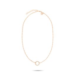 Charm-Kette Tamaris "Schmuck Geschenk Edelstahl Charm Halskette The Lip Chain", ros&eacute;goldfarben, Halsketten, Damen, Edelstahl, L: 45 B: 0,5mm, Charm-Kette, B:0,5mm
