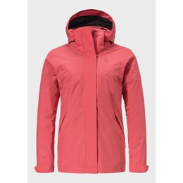 Sch&ouml;ffel Doppeljacke SCH&Ouml;FFEL "Hiking 3in1 Jacket Style Tamina WMS", Damen, Gr. 36, rosa (2675, rosa), Aussenjacke Oberstoff: Aussenseite: 100% Polyester; (Membran: Polyurethan); Futter: 100% Polyester; Futter: 100% Polyester Innenjacke Oberstoff: 100% Polyester; Wattierung: 100% Polyester, regular fit, hoch geschlossener Ausschnitt, Jacken Doppeljacke