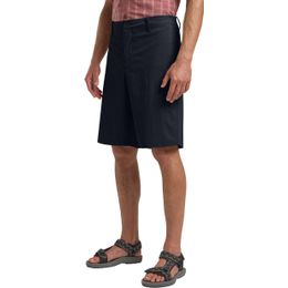 Shorts Jack Wolfskin "DESERT SHORTS M", Herren, Gr. 46, N-Gr, blau (schwarz navy), Obermaterial: 95% Polyamid, 5% Elasthan, Hosen Shorts