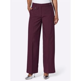 Webhose Classic Basics, Damen, Gr. 26, Kurzgr&ouml;&szlig;en, rot (burgund), 100% Polyester, unifarben, Hosen Webhose