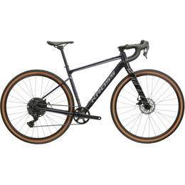 Gravelbike KROSS "Gravelbike Esker 2.0" Gr. 48, blau (blau, blau), Fahrr&auml;der, Herren, 48cm, 28 Zoll (71,12cm) hinten: 28 Zoll (71,12cm), Gravelbike
