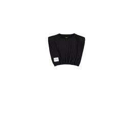 Sweater Alpha Industries "Studio Edition Sweatshirt Cropped W", Damen, Gr. L, schwarz, Obermaterial: 80% Baumwolle, 20% Polyester, regular fit, Sweatshirts Sweater