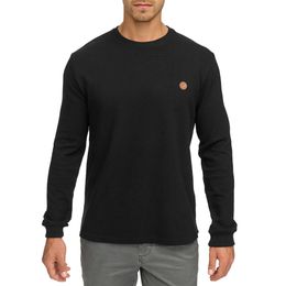 Sweatshirt INDICODE "INSalupe", Herren, Gr. L, schwarz, Sweatware, Obermaterial: 100% Baumwolle, unifarben, regular fit h&uuml;ftlang, Rundhals, Sweatshirts Sweatshirt