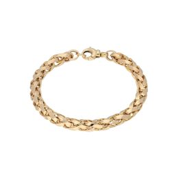 Armkette Firetti "Schmuck Geschenk Gold 585 Armschmuck Armband Goldarmband Zopfkette" Gr. 19, gold (gelbgoldfarben), Armb&auml;nder, Damen, 19, Gelbgold 585, Armkette