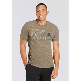 T-Shirt Killtec "KOS 254 MN TSHRT", Herren, Gr. M, gr&uuml;n (dunkeloliv), Obermaterial: 65% Polyester, 30% Baumwolle, 5% Elasthan, Rundhals, Shirts T-Shirt, Atmungsaktiv & schnell trocknend