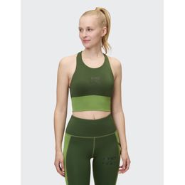 Sporttop Venice Beach "BUSTIER BUFFALO", Damen, Gr. XS (36), gr&uuml;n (dunkelgr&uuml;n), Obermaterial: 83% Polyester, 17% Elasthan, Tops Sporttop