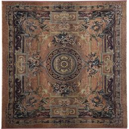 Teppich Theko "Gabiro 856", rosa (ros&eacute;goldfarben), B:200cm H:10mm L:200cm, Kunstfaser, Teppiche, Teppich, Kurzflor, Orient-Optik, auch als L&auml;ufer, Wohnzimmer