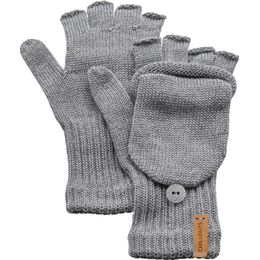 Strickhandschuhe Chillouts "Laney Glove", Damen, grau (hellgrau), Materialmix, unifarben, Handschuhe Strickhandschuhe, mit Merino-Wolle