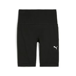 Trainingsshorts Puma "SHAPELUXE SEAMLESS HW 6" SHORT TIGHT", Damen, Gr. S, N-Gr, schwarz (Puma schwarz), Obermaterial: 92% Polyamid, 8% Elasthan, schmal kniefrei, Hosen Trainingsshorts