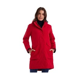 Parka Killtec "Damen Funktionsparka", Damen, Gr. 44, rot, Obermaterial: 100% Polyester;Futter: 100% Polyester;F&uuml;llung: 100% Polyester, Jacken Parka, Wasserdichter, atmungsaktiver Damenparka mit abnehmbarer Kapuze
