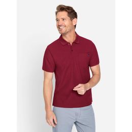 Poloshirt Catamaran "Kurzarm-Poloshirt", Herren, Gr. 48/50, rot (dunkelrot), 60% Baumwolle, 40% Polyester, unifarben, Shirts Poloshirt