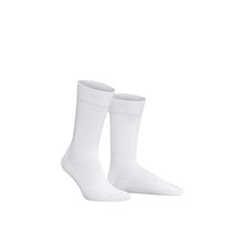 Socken Hudson "Socke Relax Cotton", Herren, Gr. 47-48, wei&szlig; (wei&szlig; 0008), Obermaterial: 97% Baumwolle CO. 3% Elasthan EL., Socken Socken