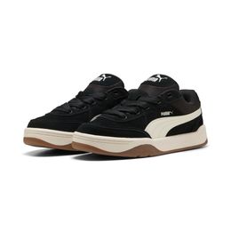 Sneaker Puma "PARK LIFESTYLE SK8 SD", Damen, Gr. 40, schwarz (Puma schwarz, frosted ivory), Leder, Schuhe Sneaker