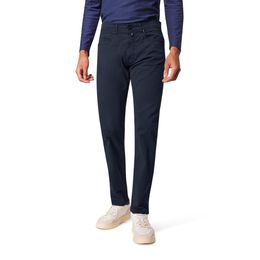 5-Pocket-Hose Pierre Cardin "PC-Lyon", Herren, Gr. 42, L&auml;nge 34, blau (marine), Web, Obermaterial: 97% Baumwolle, 3% Elasthan, weit, unten schmal lang, Hosen 5-Pocket-Hose, Tapered fit